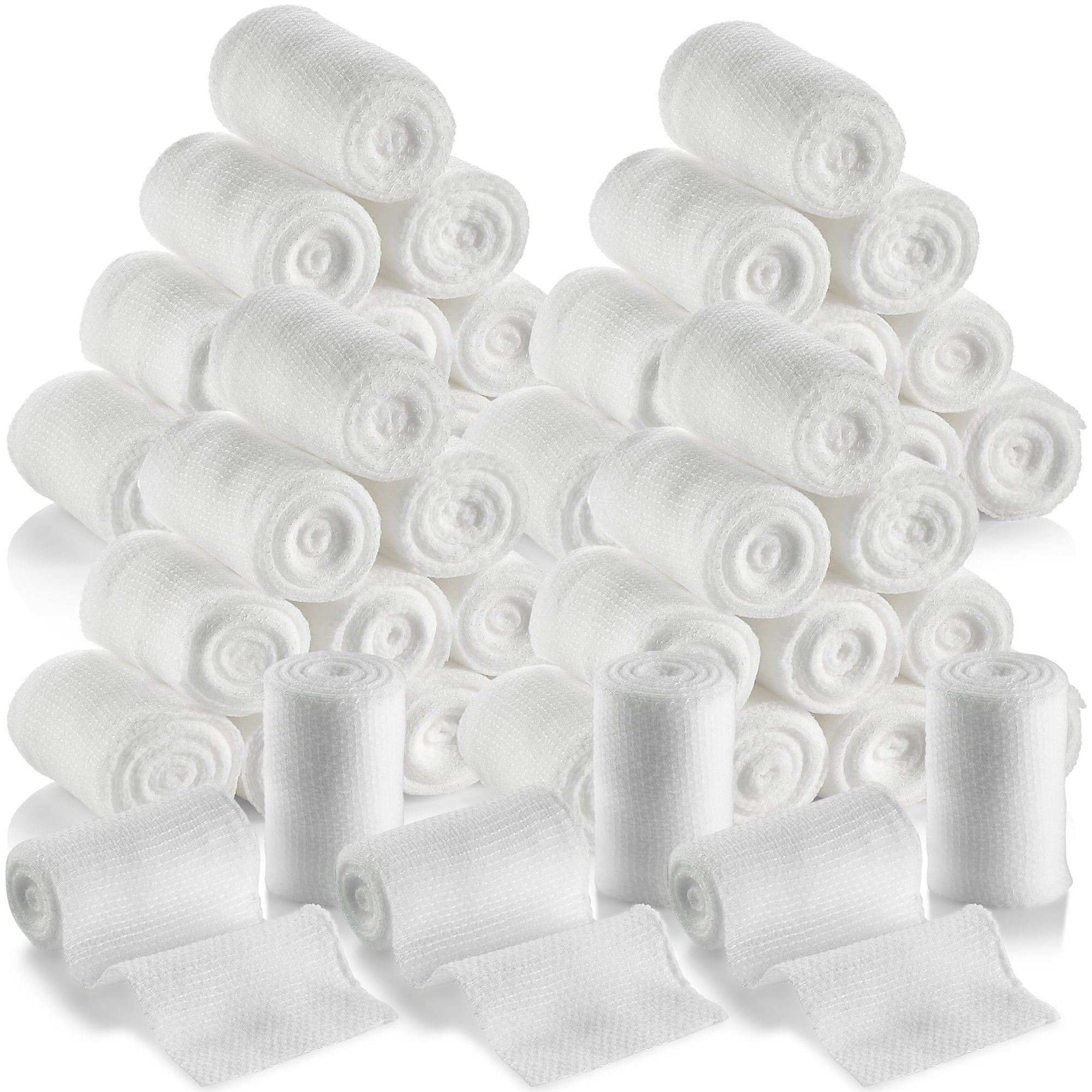 MEDca Medical Grade Wound Stretch Wrap, Cotton Gauze Rolls 2"x 4.1 Y ...