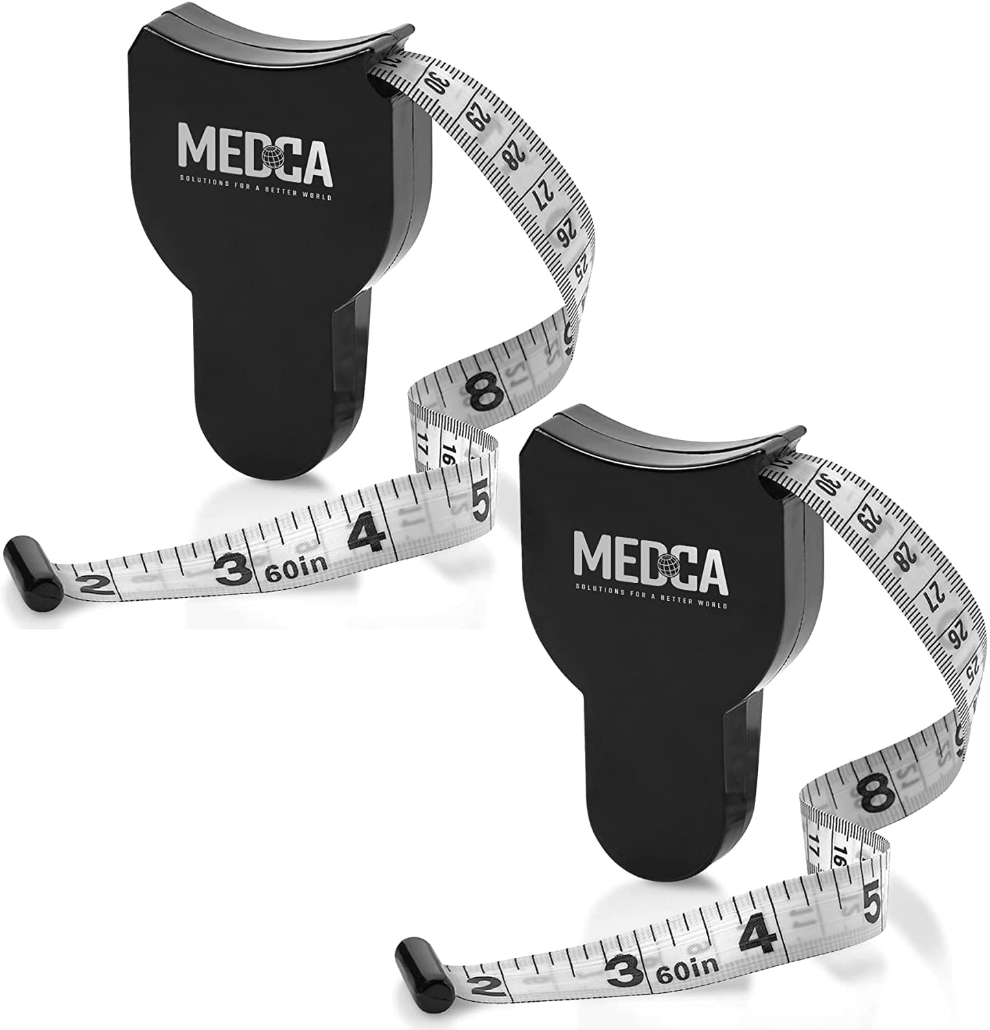 MEDca Body Tape Measure, Body Fat Measuring Tape, Pack of 2 - Walmart.com