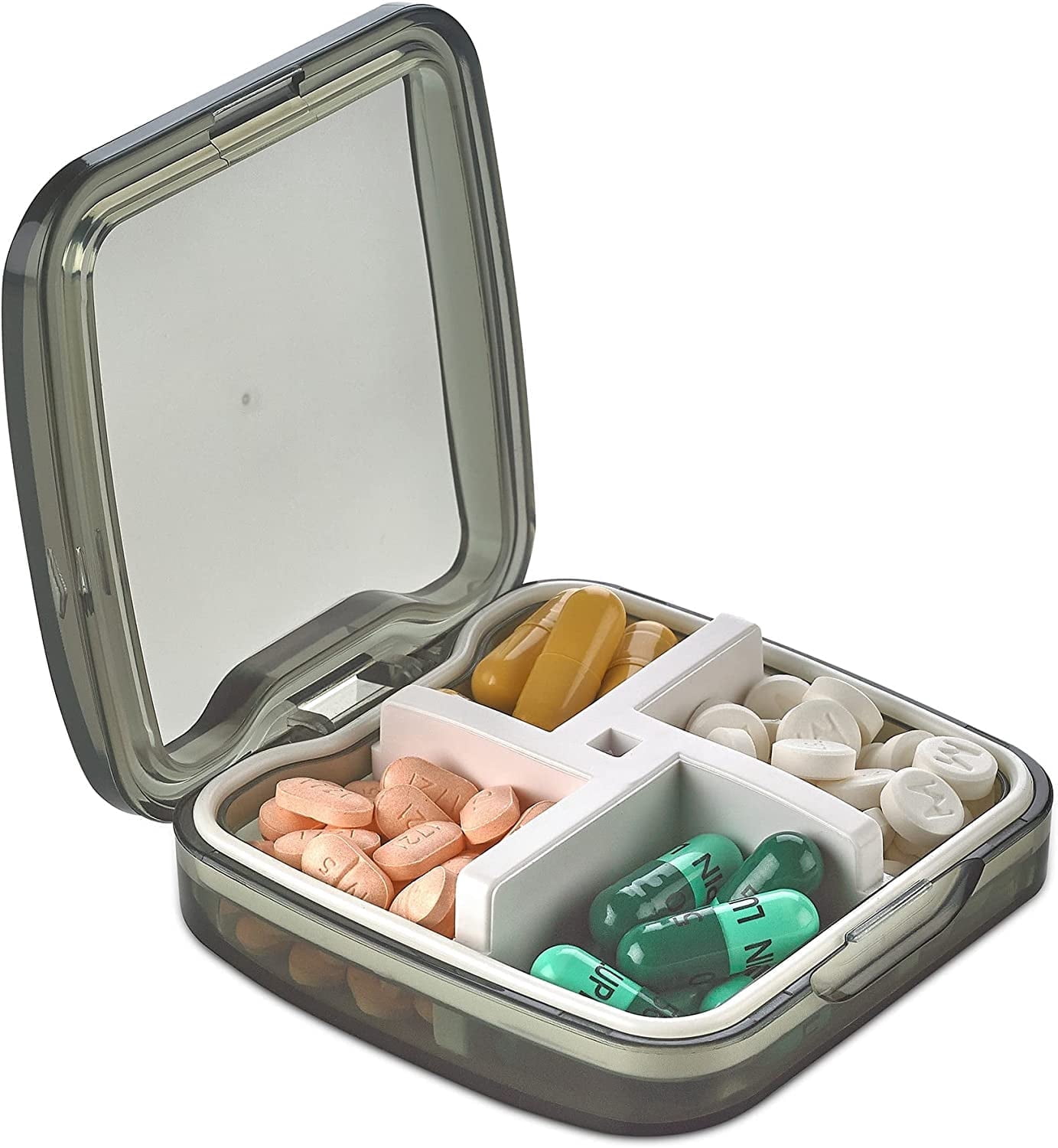 MEDca Small Medicine Storage: Compact Daily Pill Box Organizer, Tiny ...