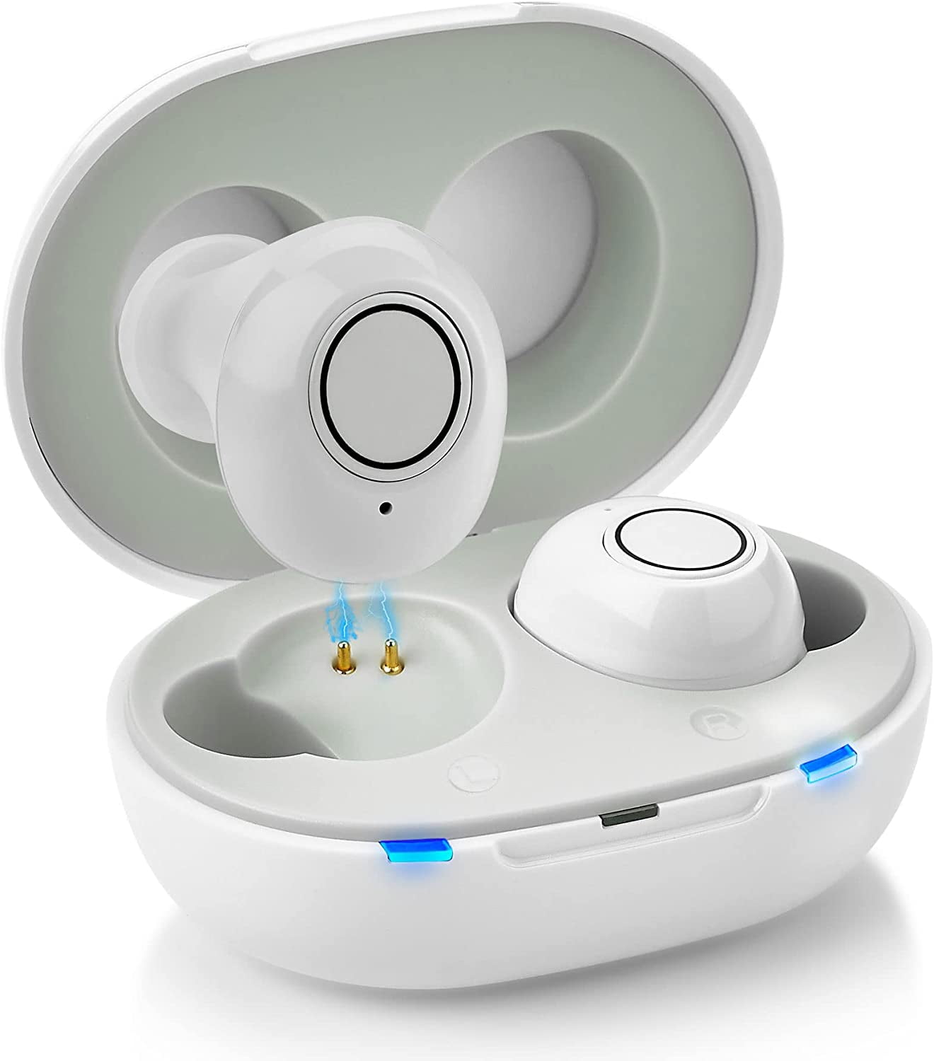 MEDca Digital Hearing Amplifier ITE Rechargeable 2 Piece Set Portable ...