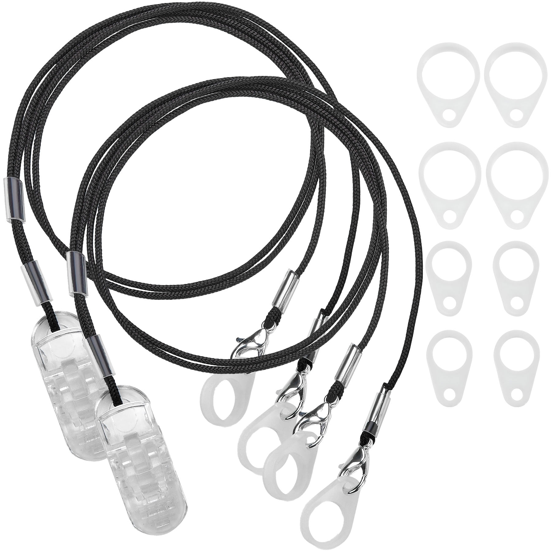 MEDca Hearing Aid Clips with Protective Holder, Anti-Loss Lanyard Cord ...