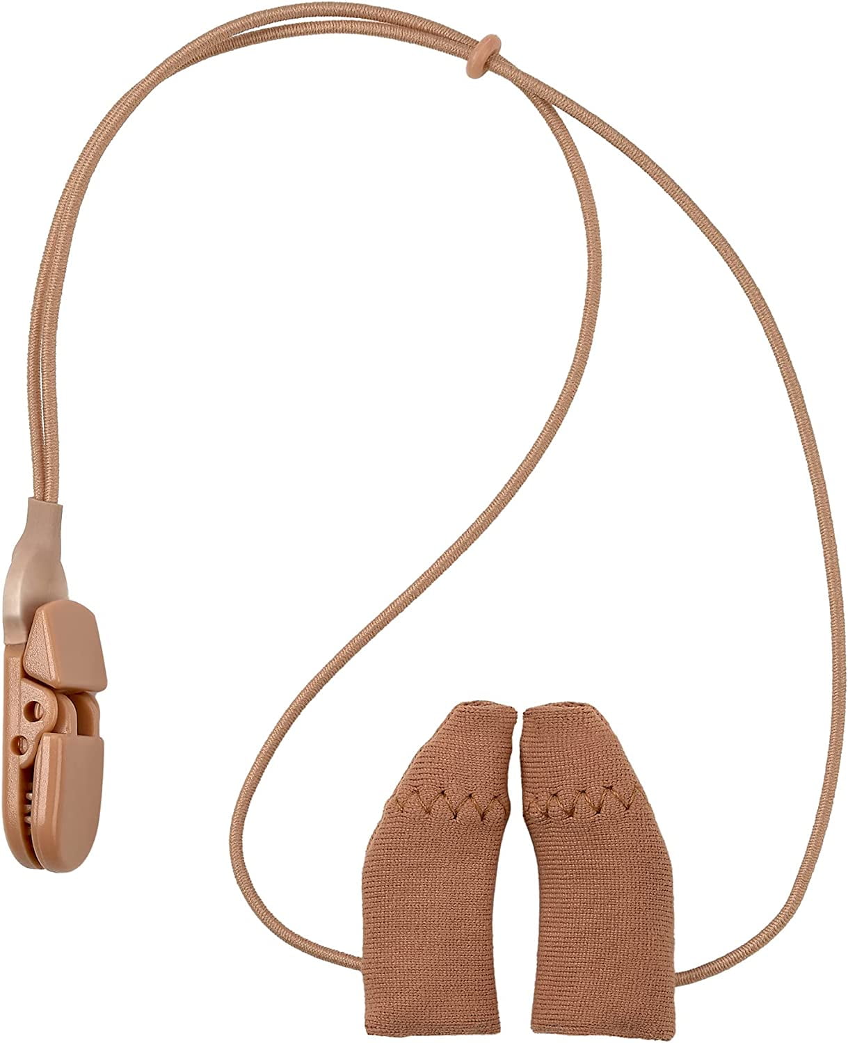MEDca Hearing Aid Protectors Clip Corded Fabric Cover with BTE, Tan ...