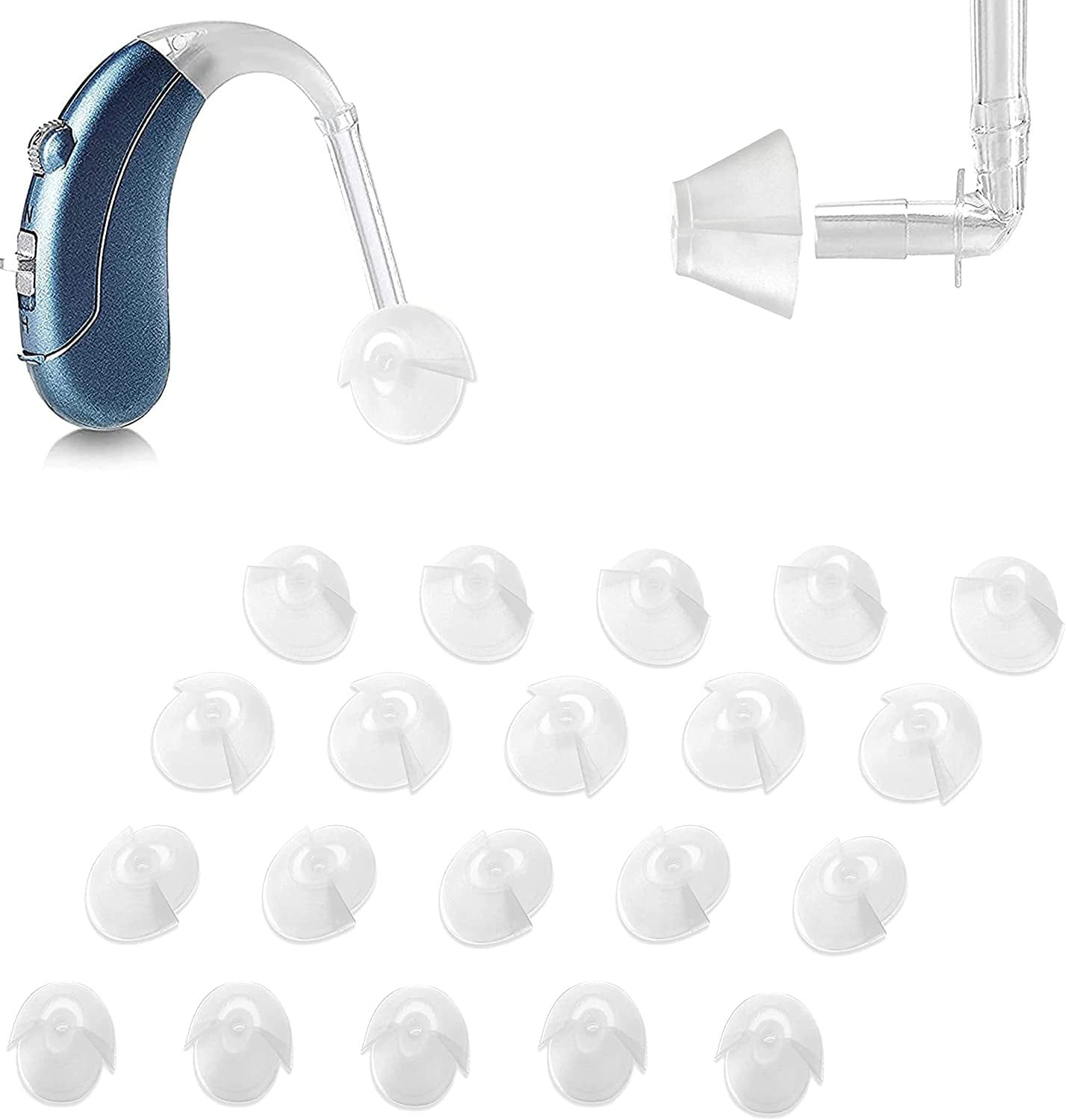 MEDca Hearing Aid Standard Receiver BTE Tulip Domes Compatible GN ...