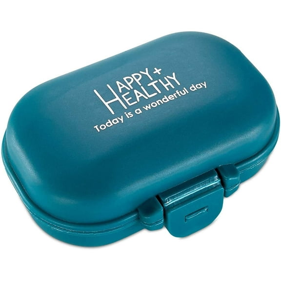 4 Compartment Pill Organizer Travel Pill Case Moisture Proof Medicine ...