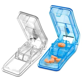 Equate Pill Cutter with Safety Shield & Magnifier – Plastic Medication ...