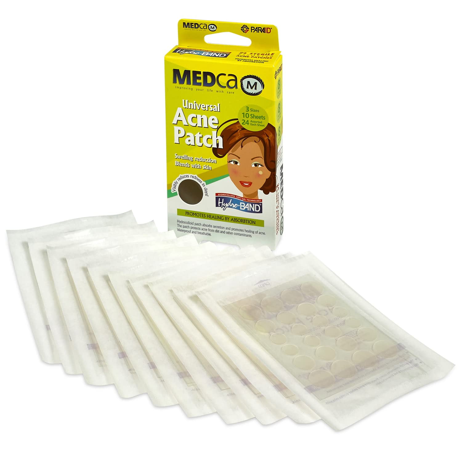 MEDca Pimple Master Acne Patch Absorbing Cover (24 Count) with Three ...