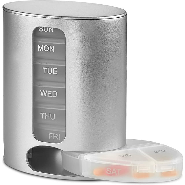 MEDca Stackable Daily Pill Organizer - Premium Weekly Medication ...