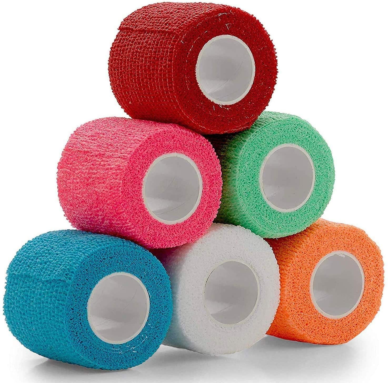 MEDca Vet Wrap P/K 6 -2 inch x 5 Yard Rolls Self Adherent Wrap ...