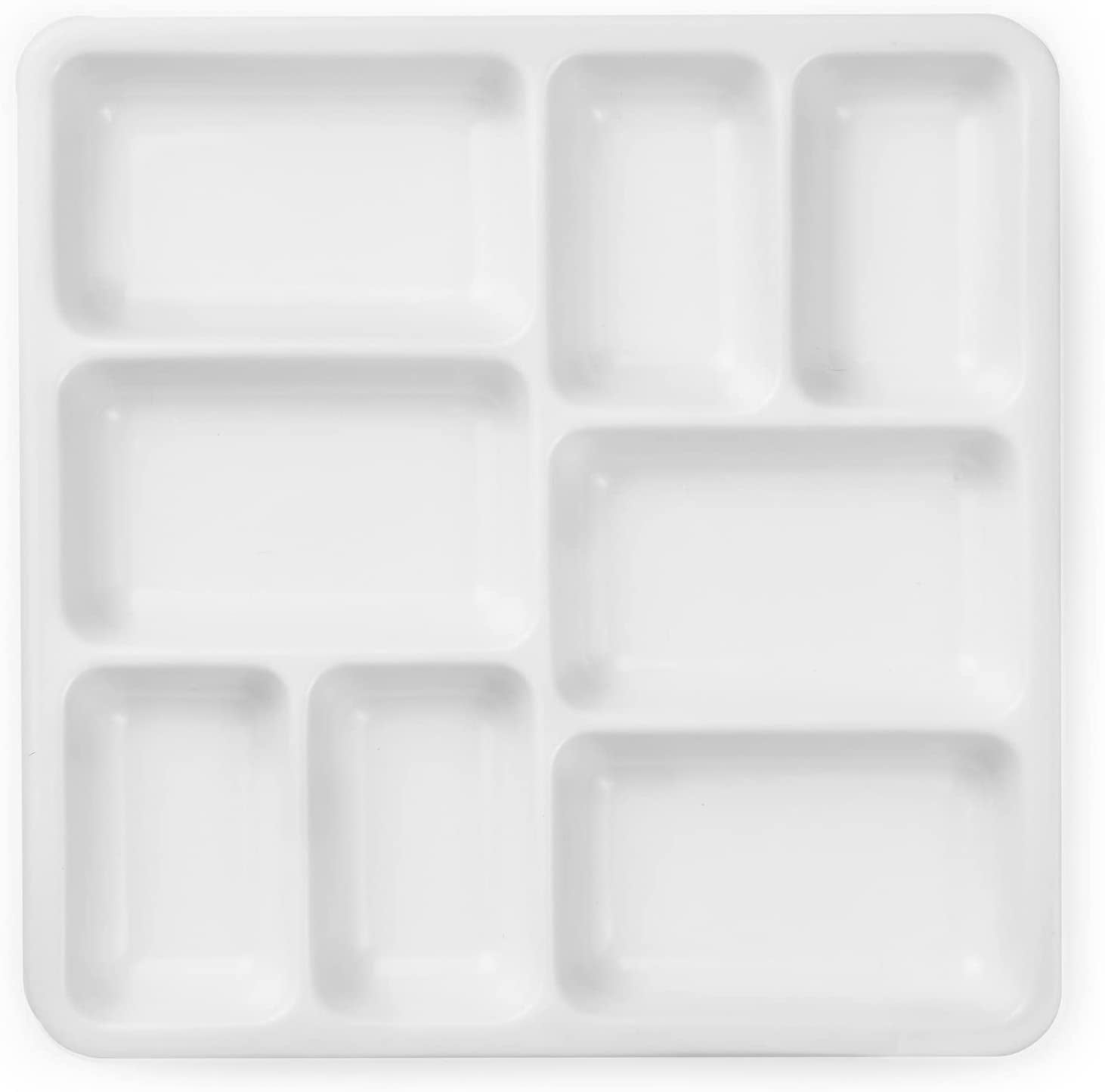 MEEDEN Ceramic Artist Paint Palette, 8 Well, Small Art Desk Tray for ...