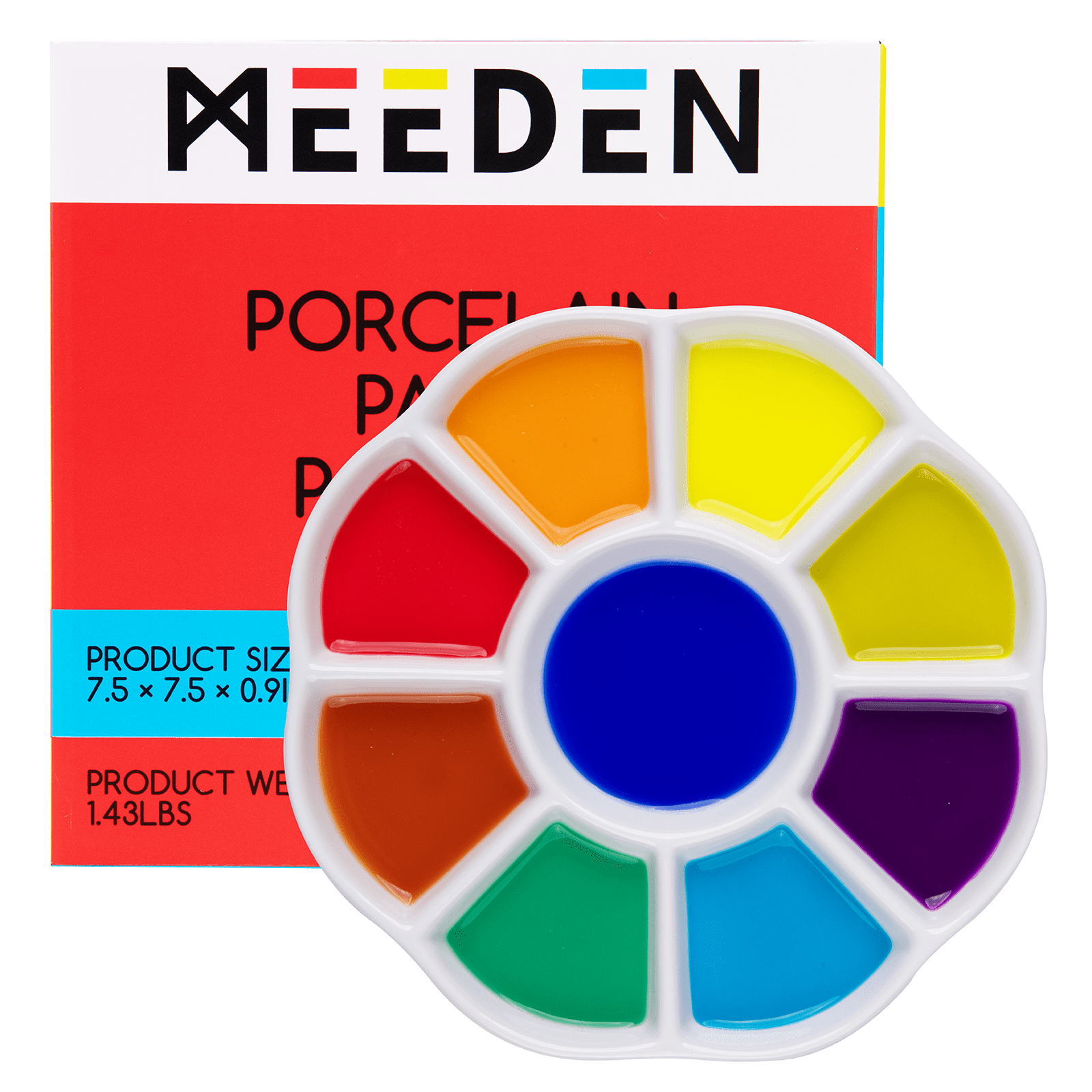 Customer reviews for MEEDEN Ceramic Paint Palette, 9-Well Watercolor ...