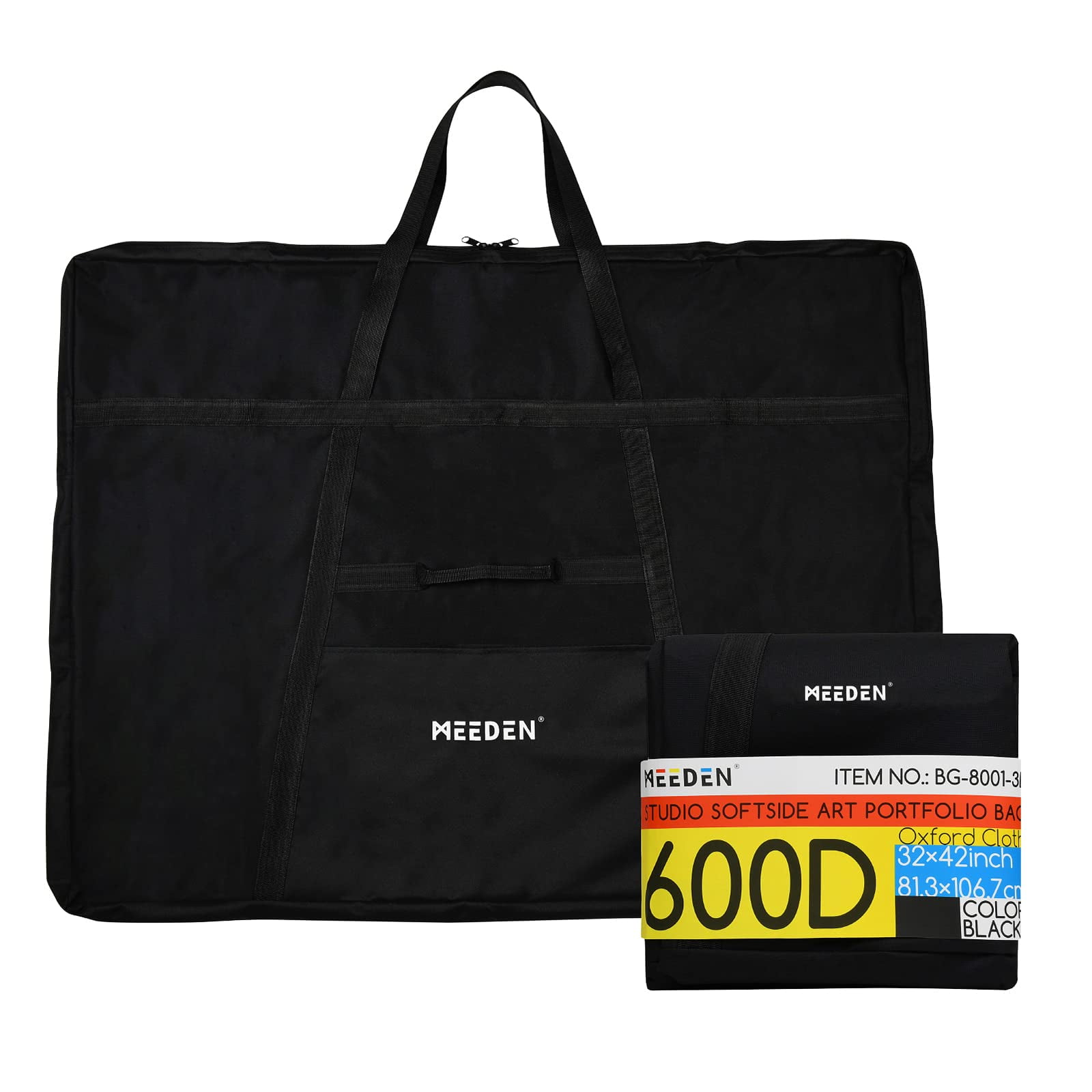 MEEDEN Large Art Portfolio Case 32" X 42" Water-proof, 600D Oxford ...