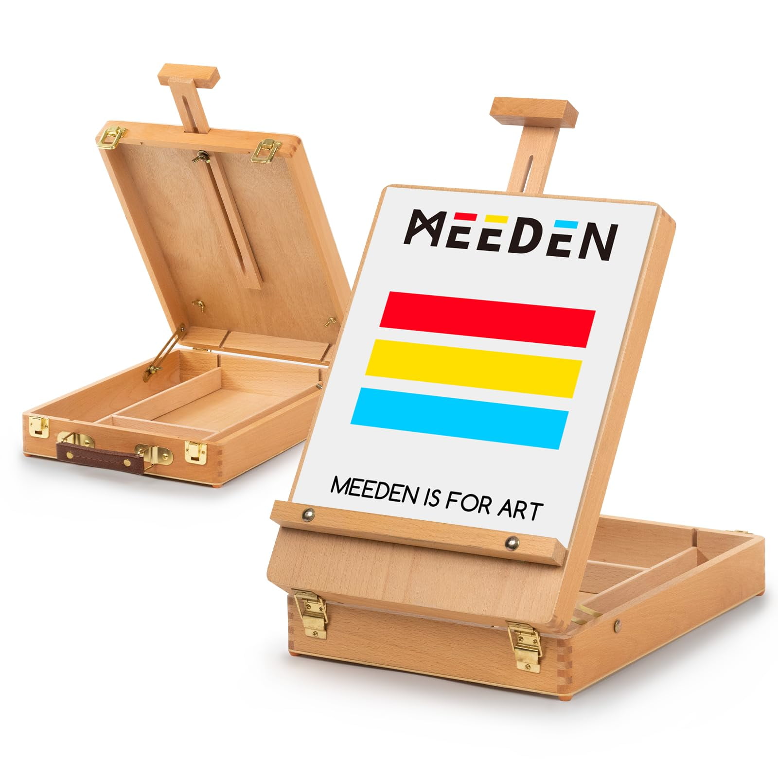 MEEDEN Tabletop Easel, Beech Wood Table Easel for Painting Canvas ...