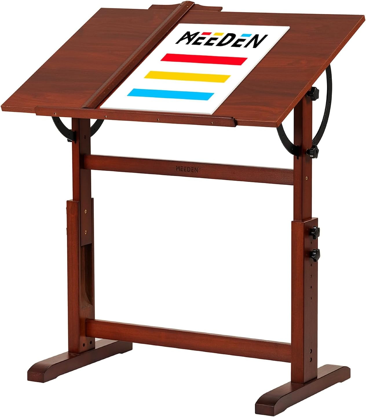MEEDEN Wood Drafting Table,Artist Drawing Table with Height Adjustable ...