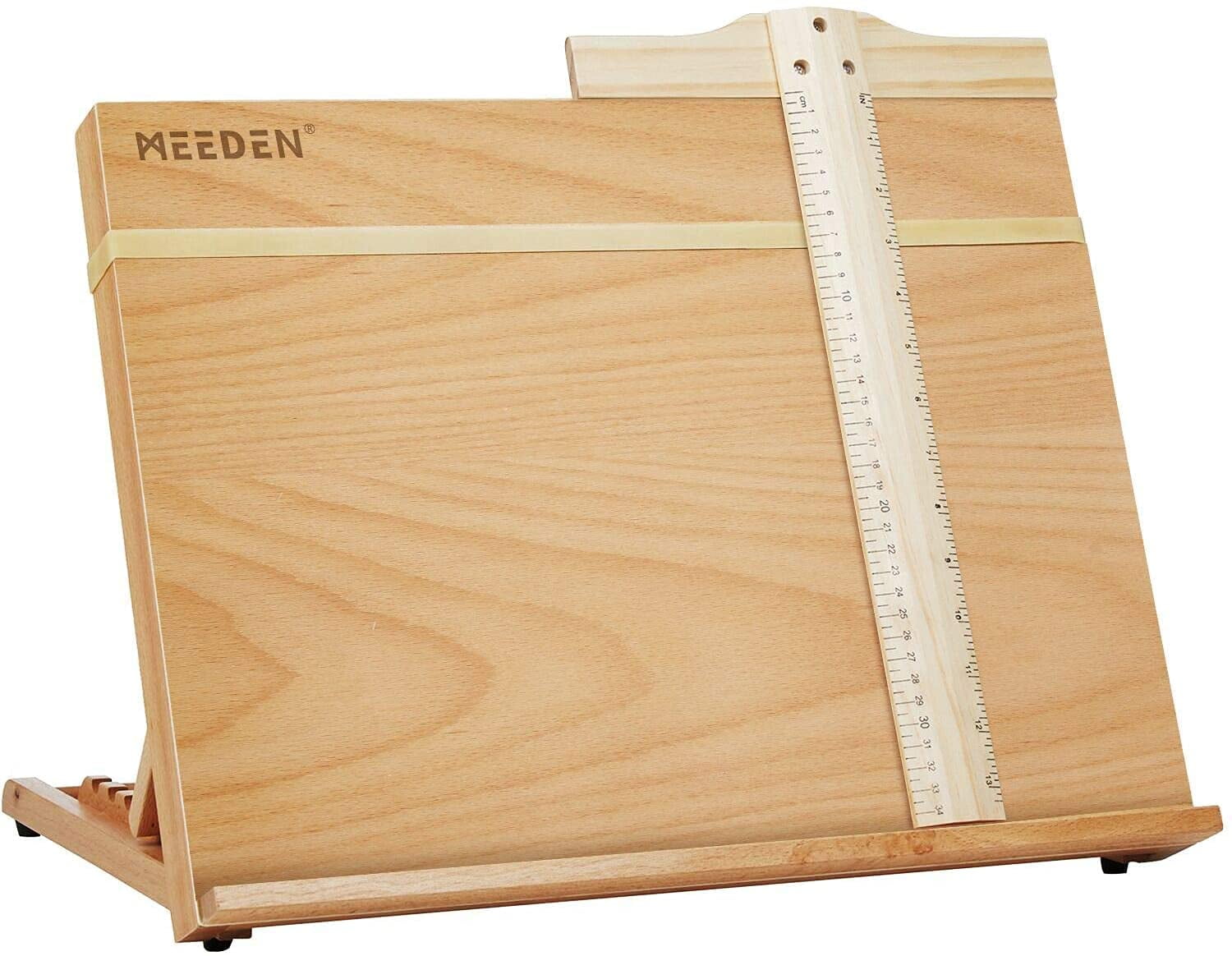 MEEDEN Wood Sketch Board, Adjustable Wood Artist Drawing & Drafting ...