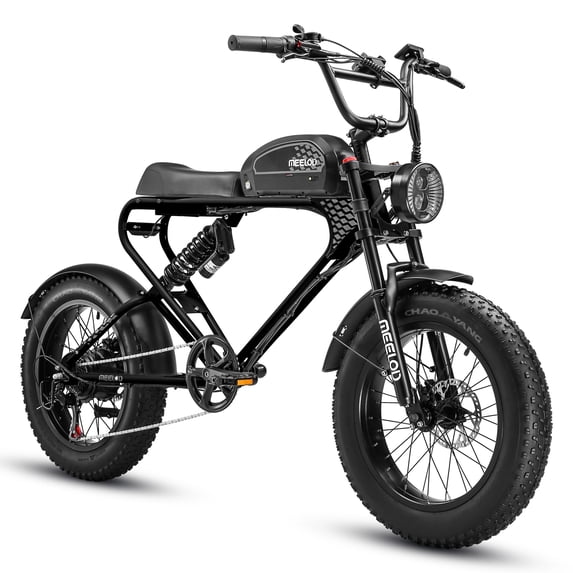 2000W Peak Power Electric Fat Tire Bike for Adults - 28MPH, 48V 18Ah ...