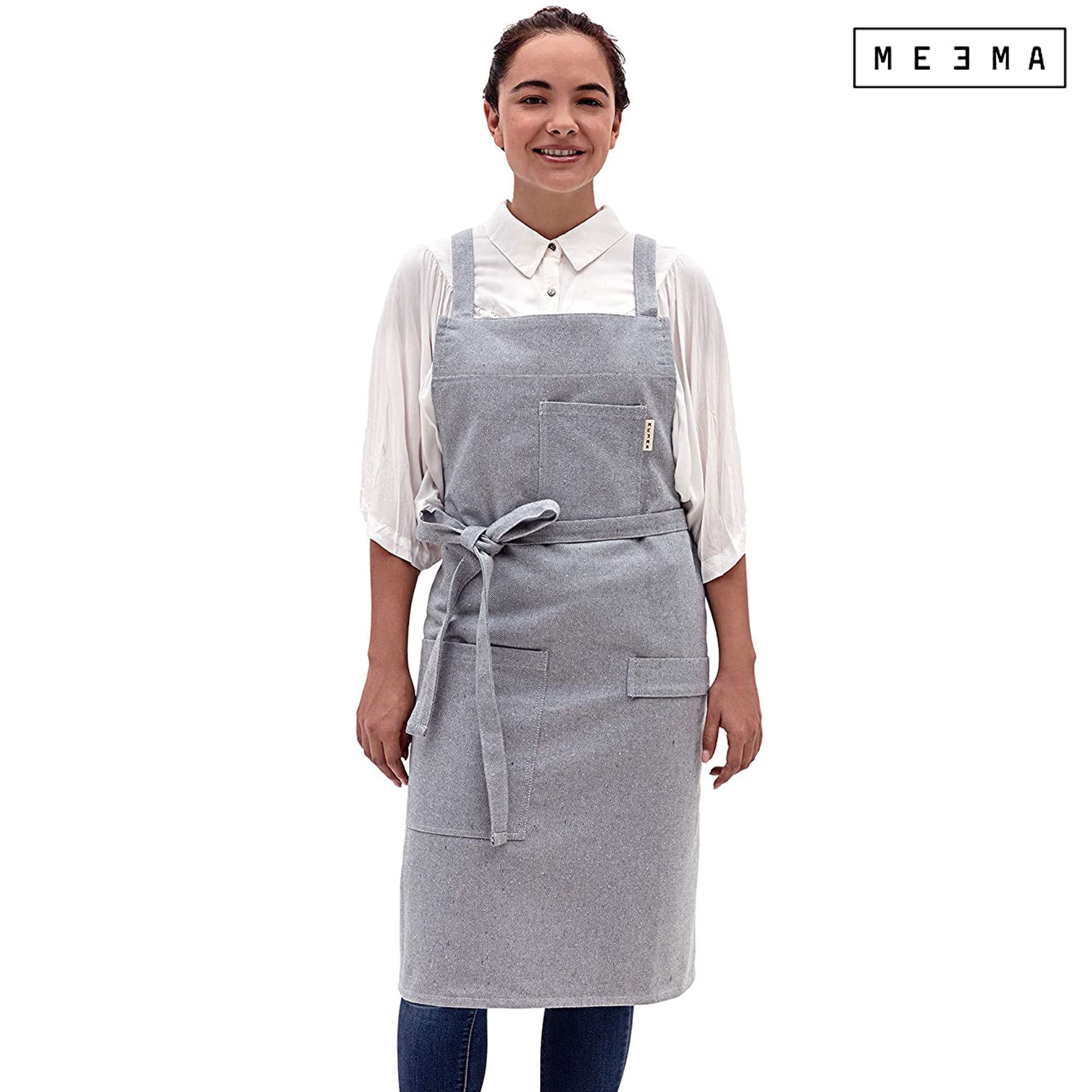 Free Shipping! MEEMA Chef Aprons for Men and Women - Blue BBQ Apron ...