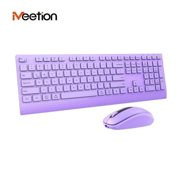 Wireless Keyboard and Mouse, Full-Sized Cordless with Wrist Rest, 3 DPI ...