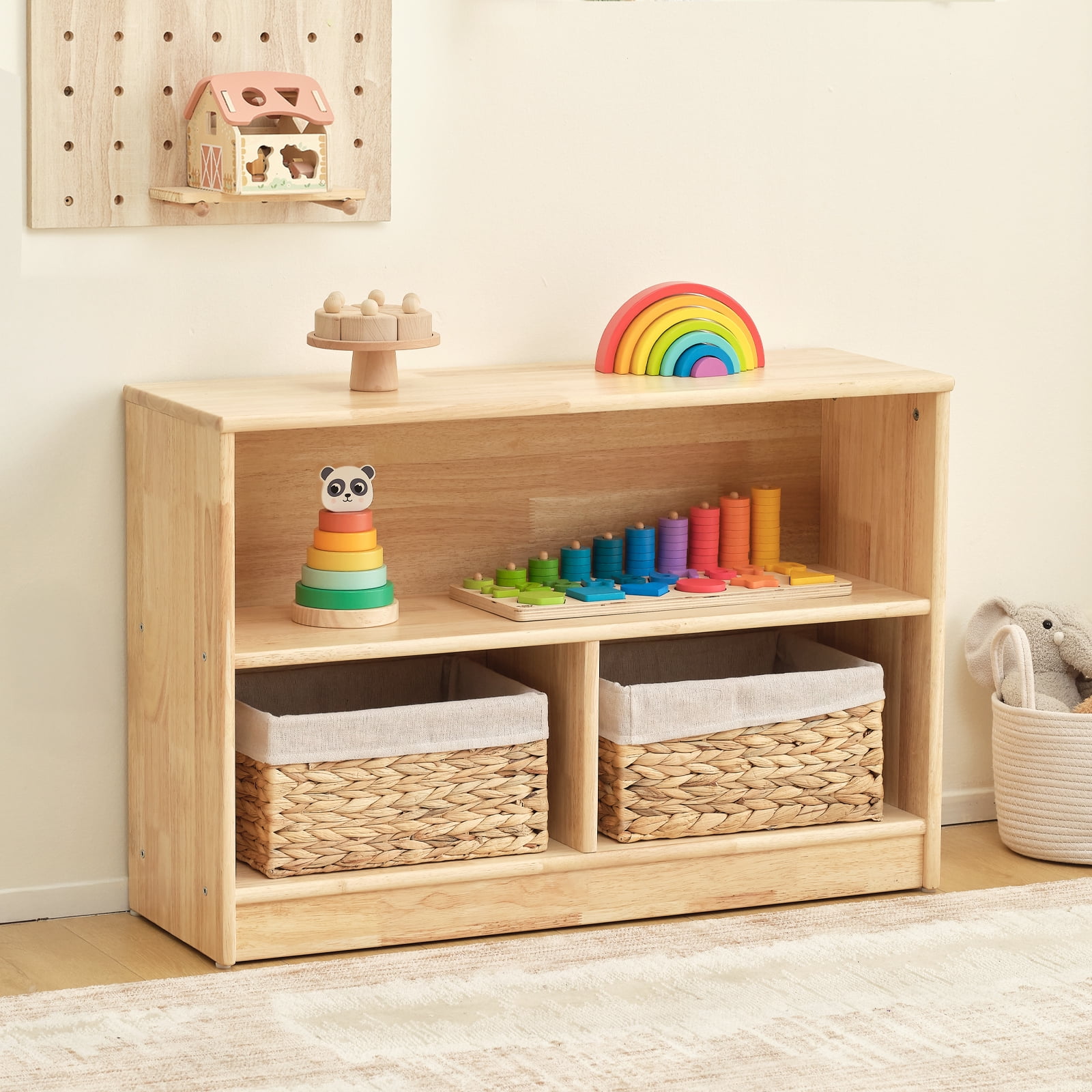 MEEYOO Kids Bookshelf and Toy Storage, Large Storage Capacity, Ideal ...