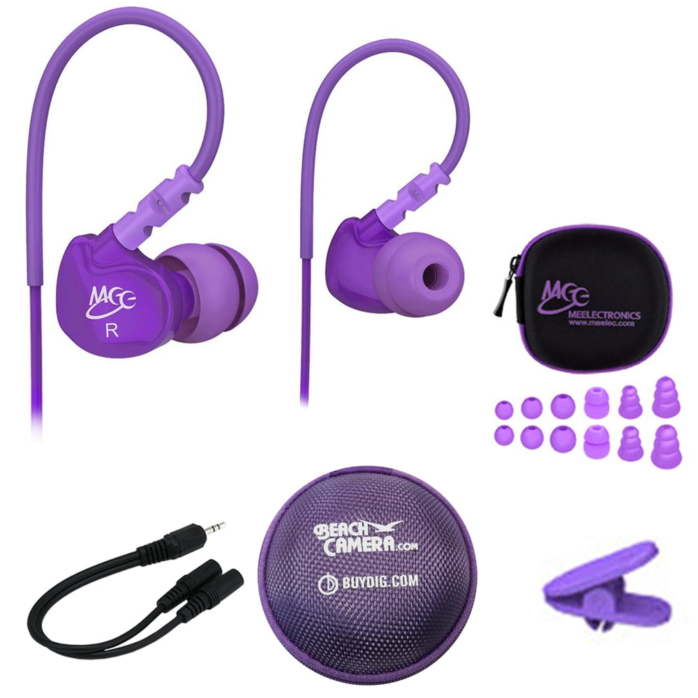 MEElectronics M6 Sports In-Ear Headphones Purple (M6-PP) Monoprice 6 ...