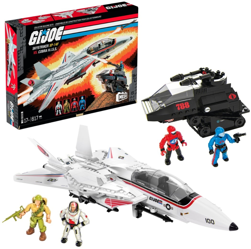 MEGA BLOKS G.I. JOE Skystriker vs. COBRA H.I.S.S. Building Set, 617 ...