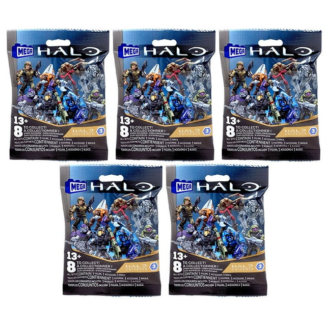 MEGA Construx Blind Packs Halo Universe Series 3 Micro Action Figures ...
