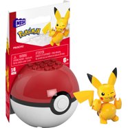 MEGA Pokemon Fuecoco Building Toy Kit, Poseable Action Figure with Poke Ball (19 Pieces) for ...