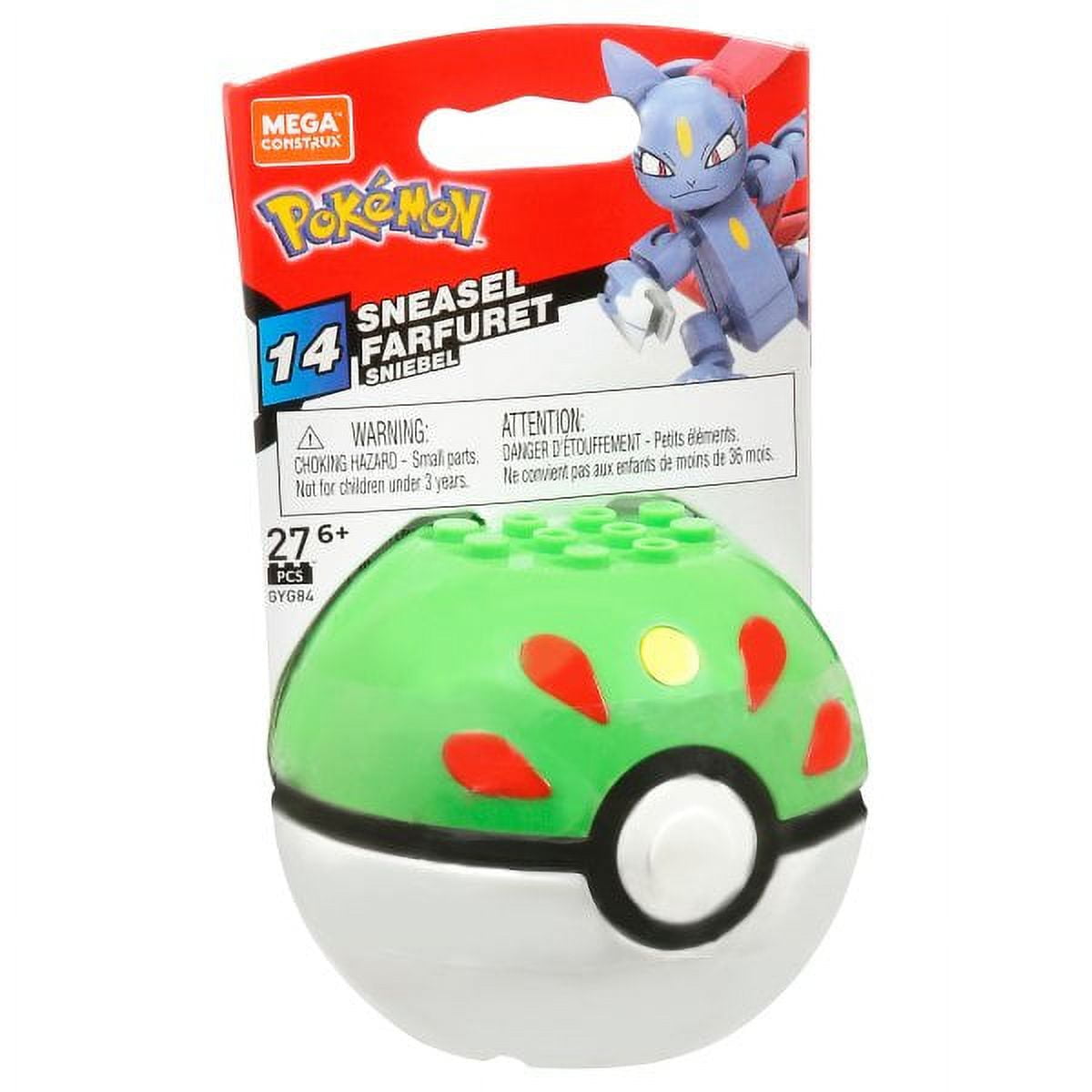 MEGA Pokemon Sneasel Construction Set, Blocks Kit for Kids, Buildable ...