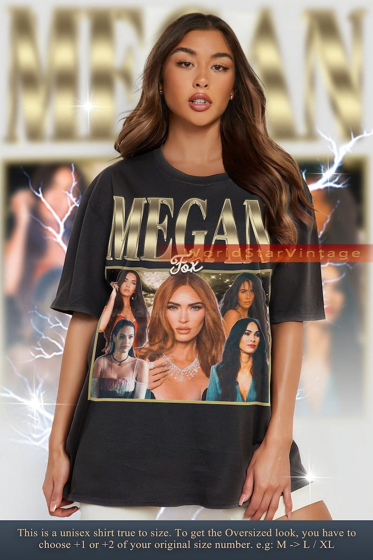 MEGAN FOX Vintage Shirt, Megan Fox Homage Tshirt, Megan Fox Fan Tees ...