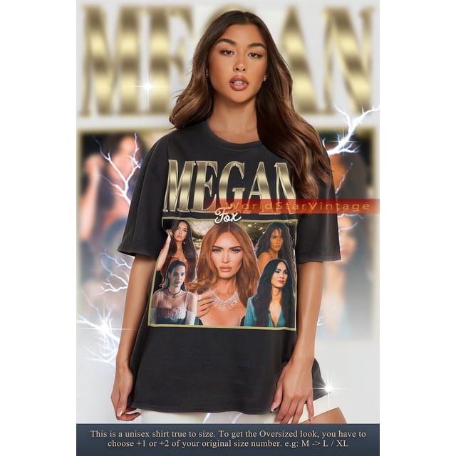 MEGAN FOX Vintage Shirt, Megan Fox Homage Tshirt, Megan Fox Fan Tees ...