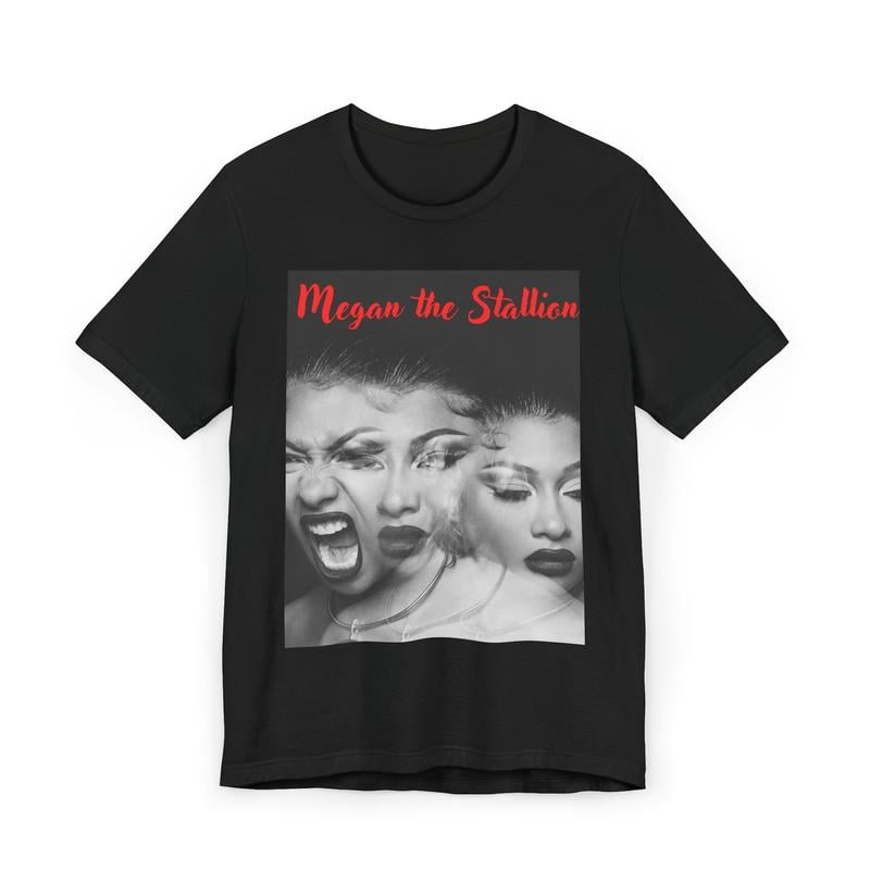 MEGAN THEE STALLION T Unisex Comfort Tee T Shirt, Color: Ash Grey, Size ...