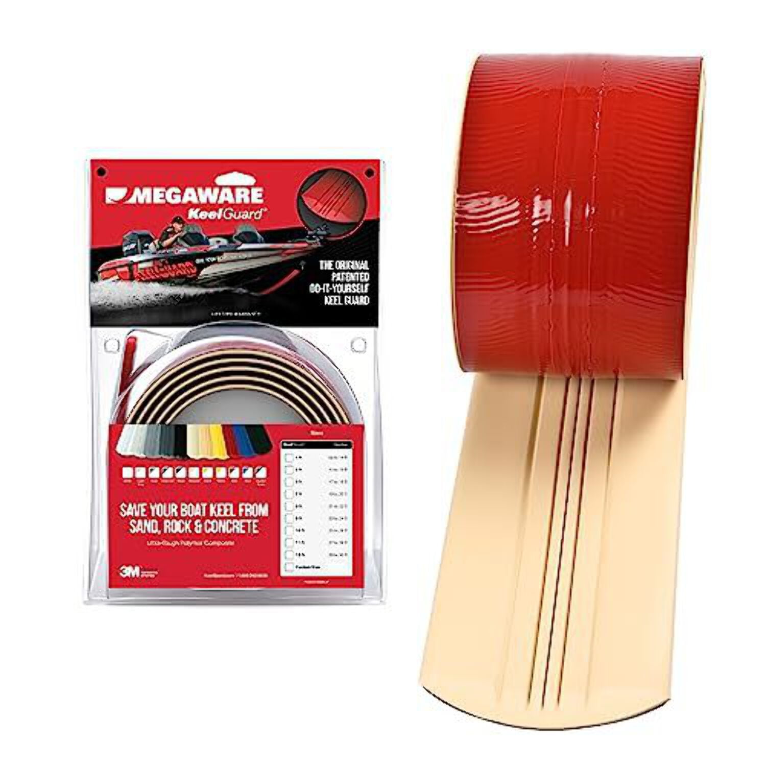 MEGAWARE KEELGUARD Boat Keel Hull Protector, 12-Feet (for Boats up to ...