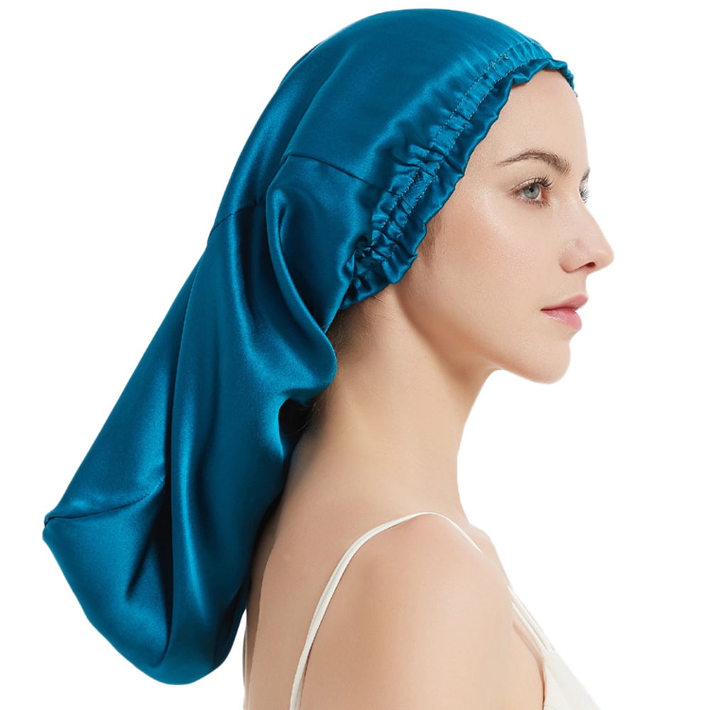 MEGICOT 100% Mulberry Long Silk Sleep Cap, 20.47" Hair Care Bonnet for ...
