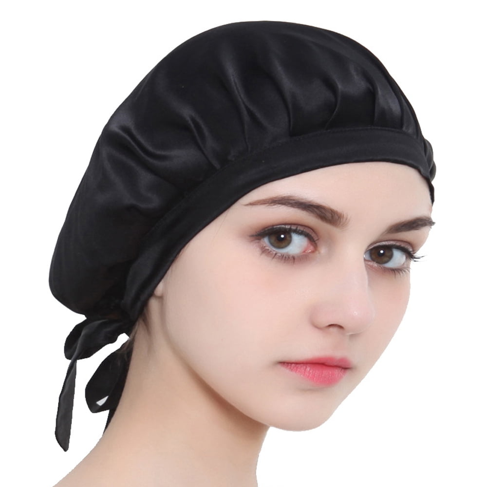 MEGICOT Adjustable Mulberry Silk Sleep Cap, Lightweight Breathable ...