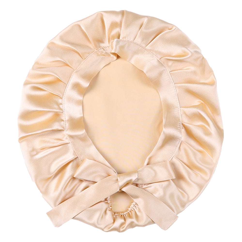 MEGICOT Adjustable 100% Mulberry Silk Sleep Cap for Women & Girls ...