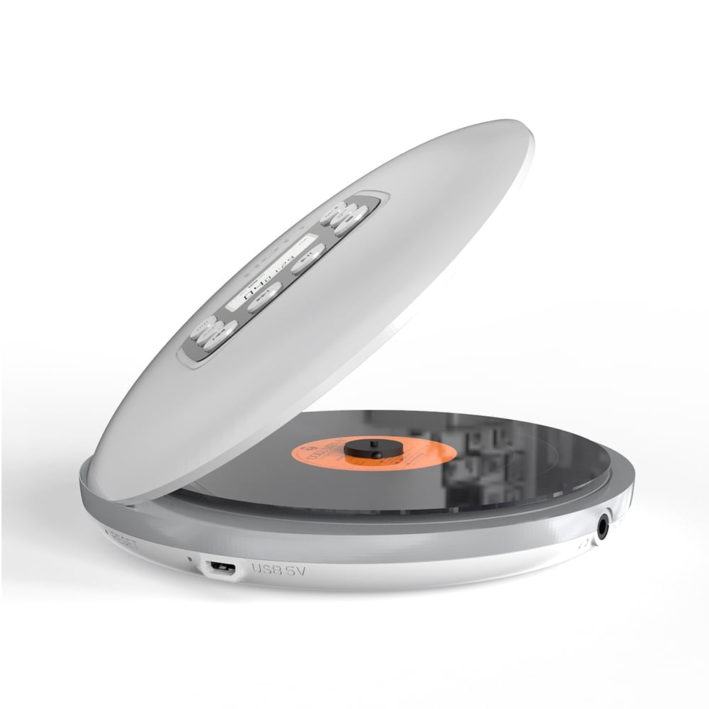 MEGICOT Portable Bluetooth 5.0 CD Player with LED Display, Rechargeable ...