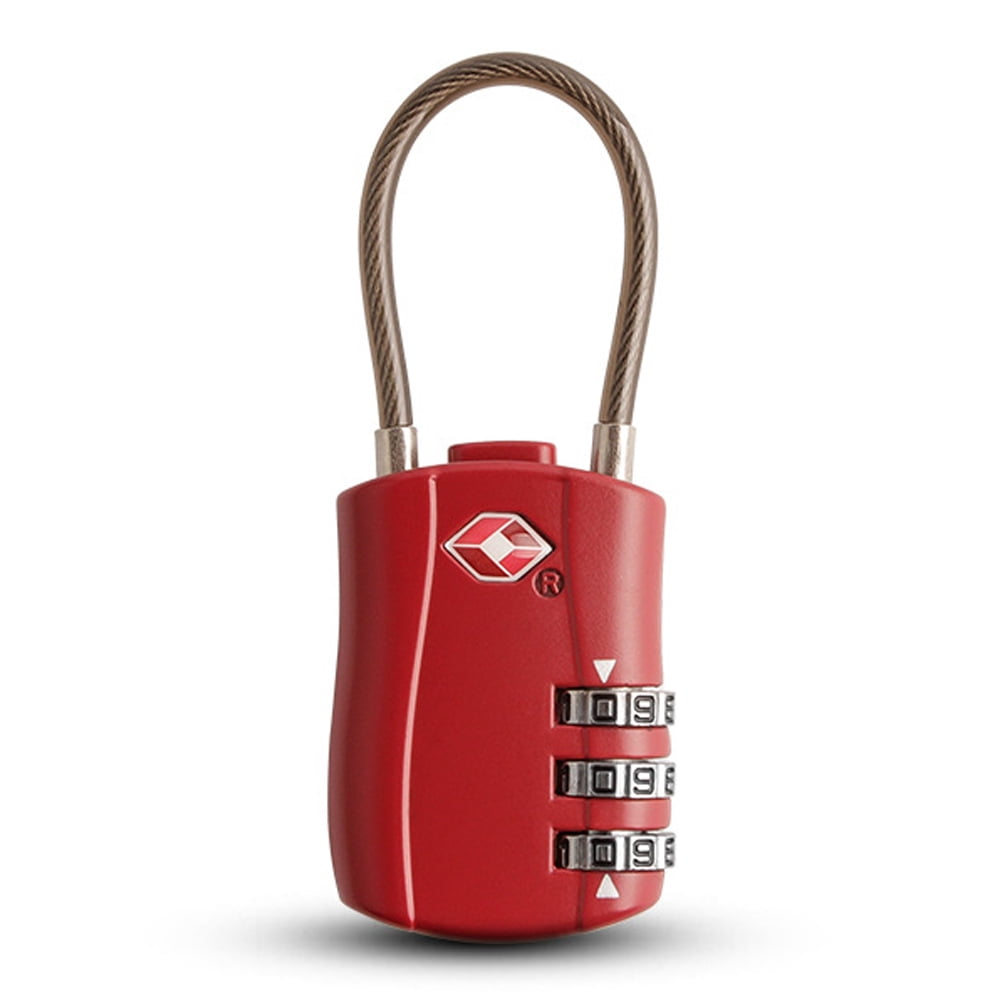 MEGICOT TSA Approved Cable Lock for Luggage, 3 Digit Combination ...