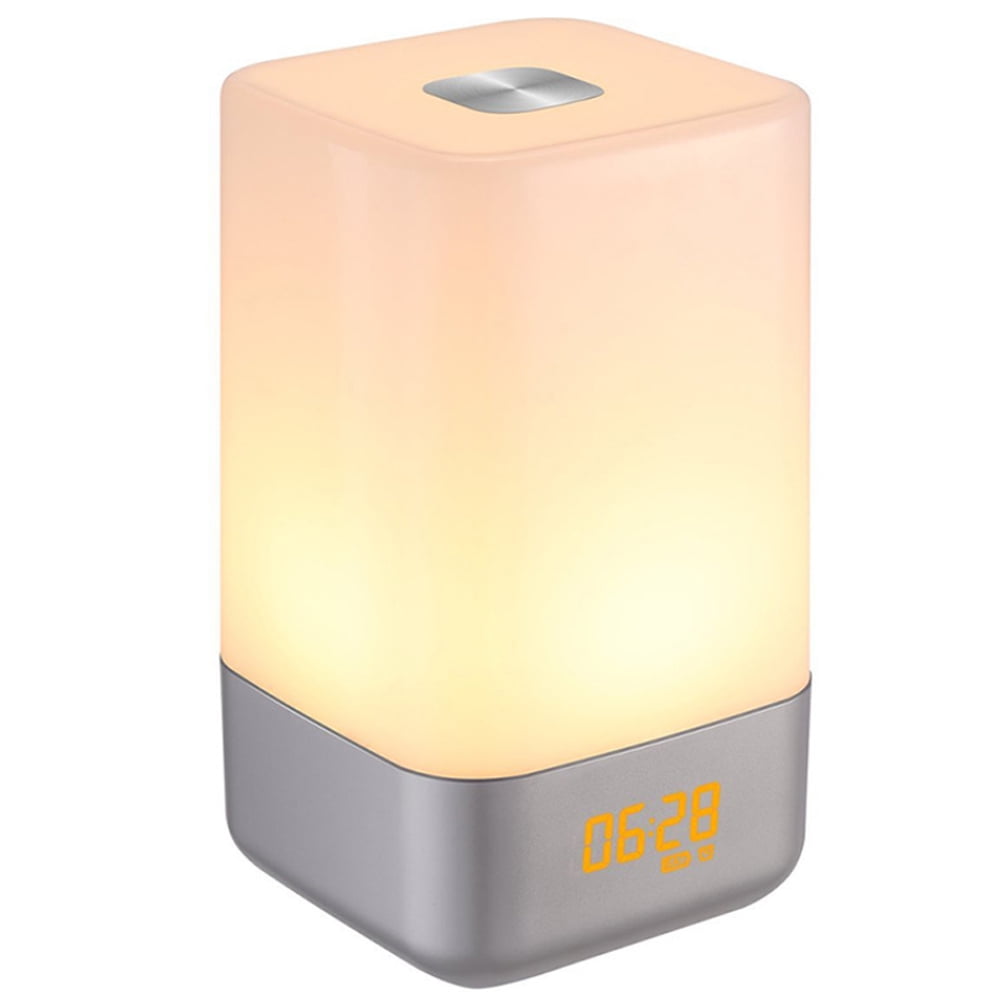 MEGICOT Wake Up Light with Alarm Clock, Snooze, Touch Control, Colorful ...
