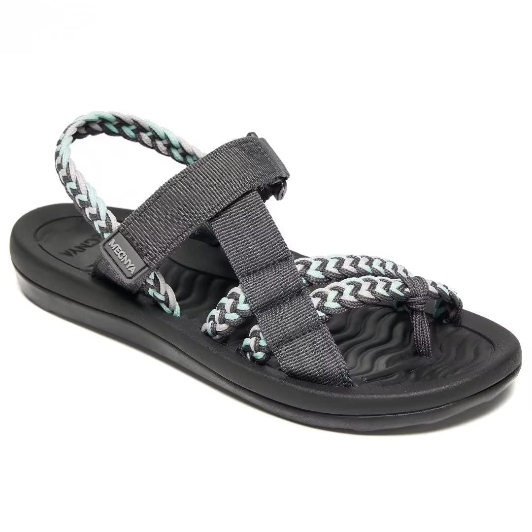 MEGNYA Hiking Sandals for Women, Comfortable Walking Flip Flop Sandals ...