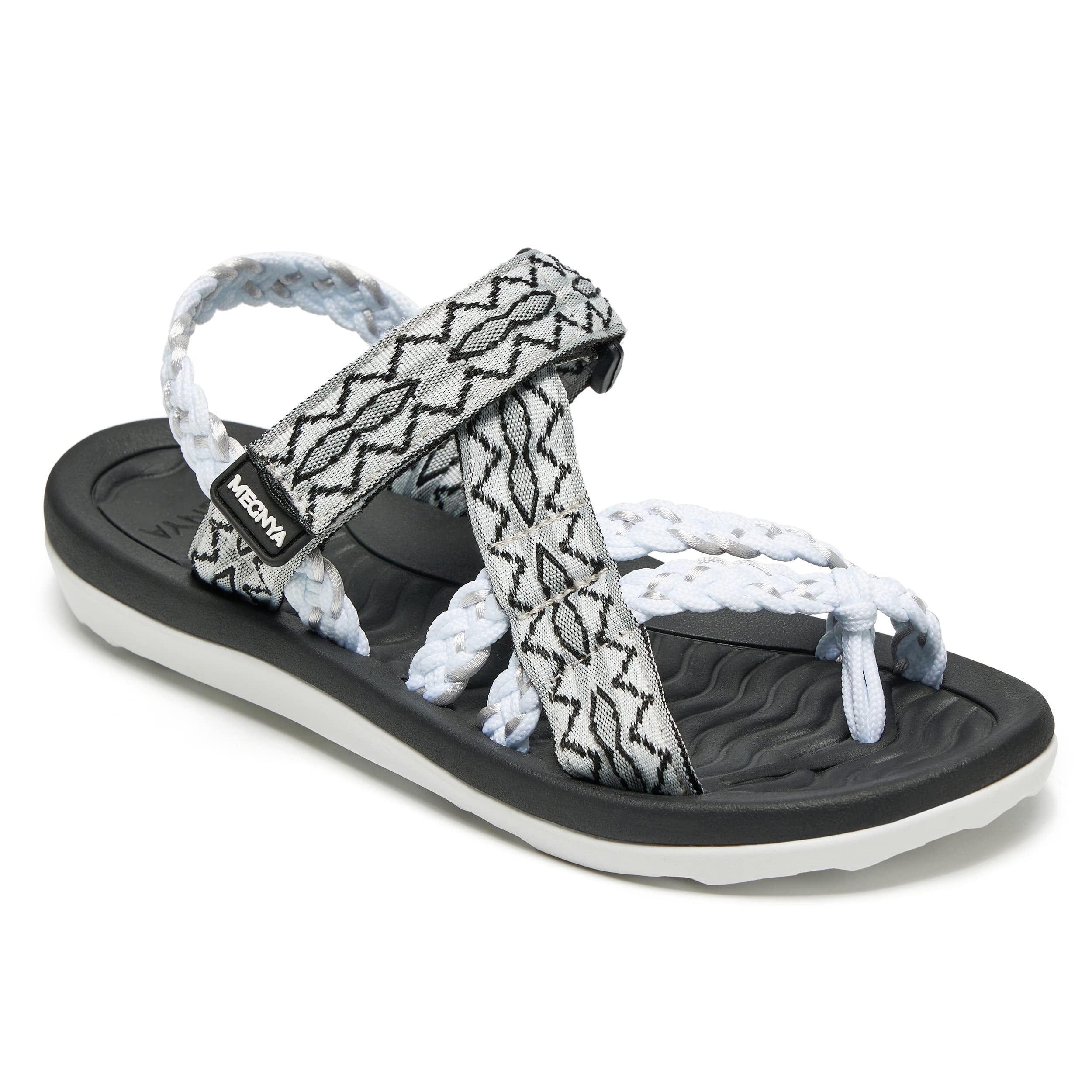 MEGNYA Hiking Sandals for Women, Comfortable Walking Flip Flop Sandals ...