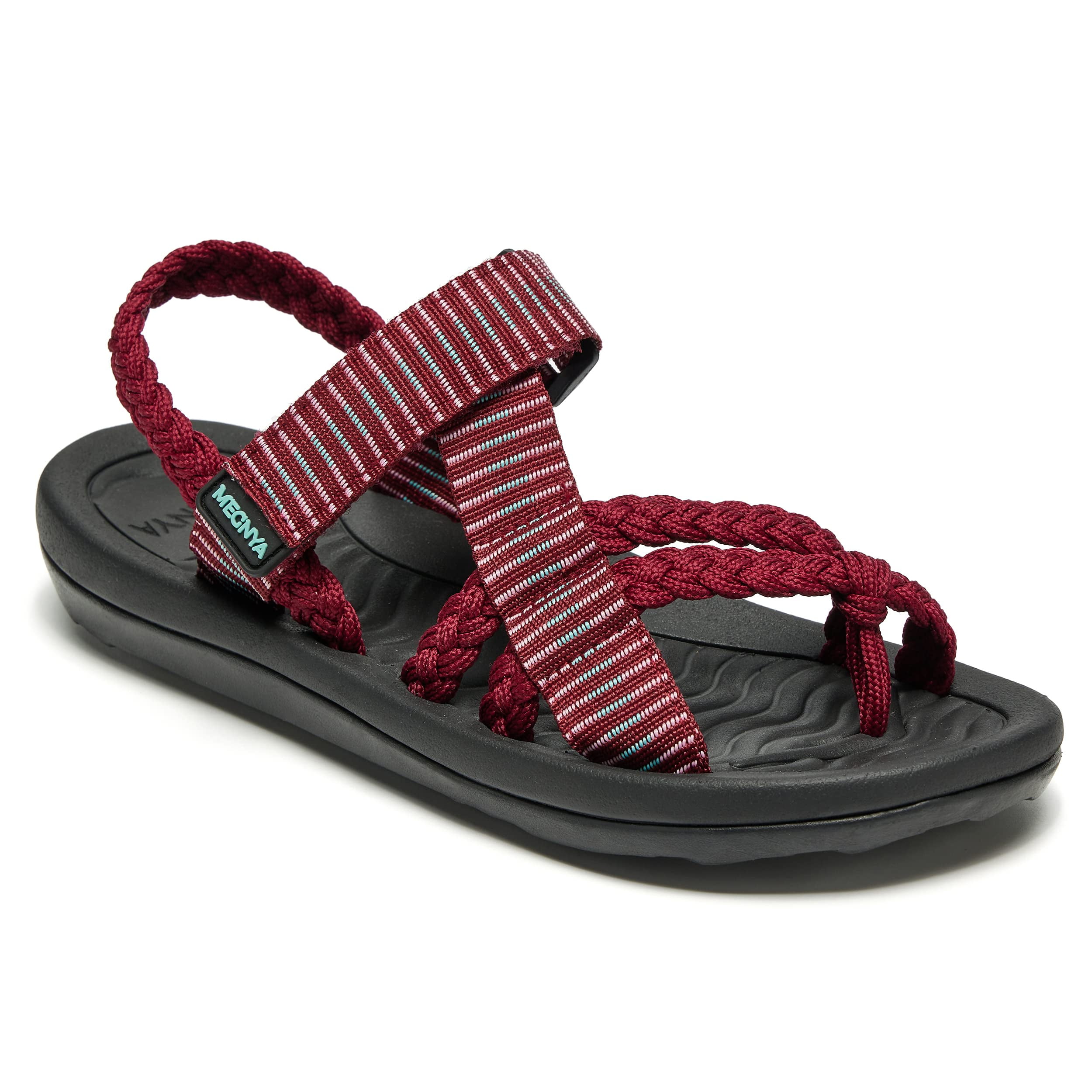 MEGNYA Hiking Sandals for Women, Comfortable Walking Flip Flop Sandals ...
