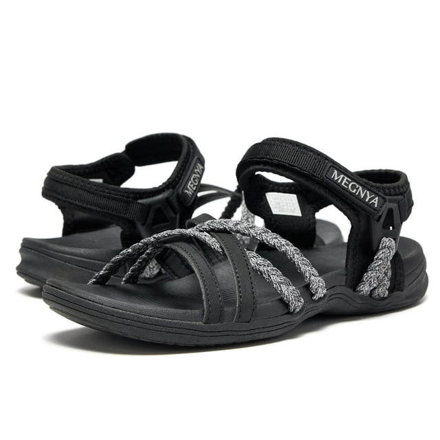 MEGNYA Hiking Sandals for Women, Comfortable Walking Sandals Hook Loop ...