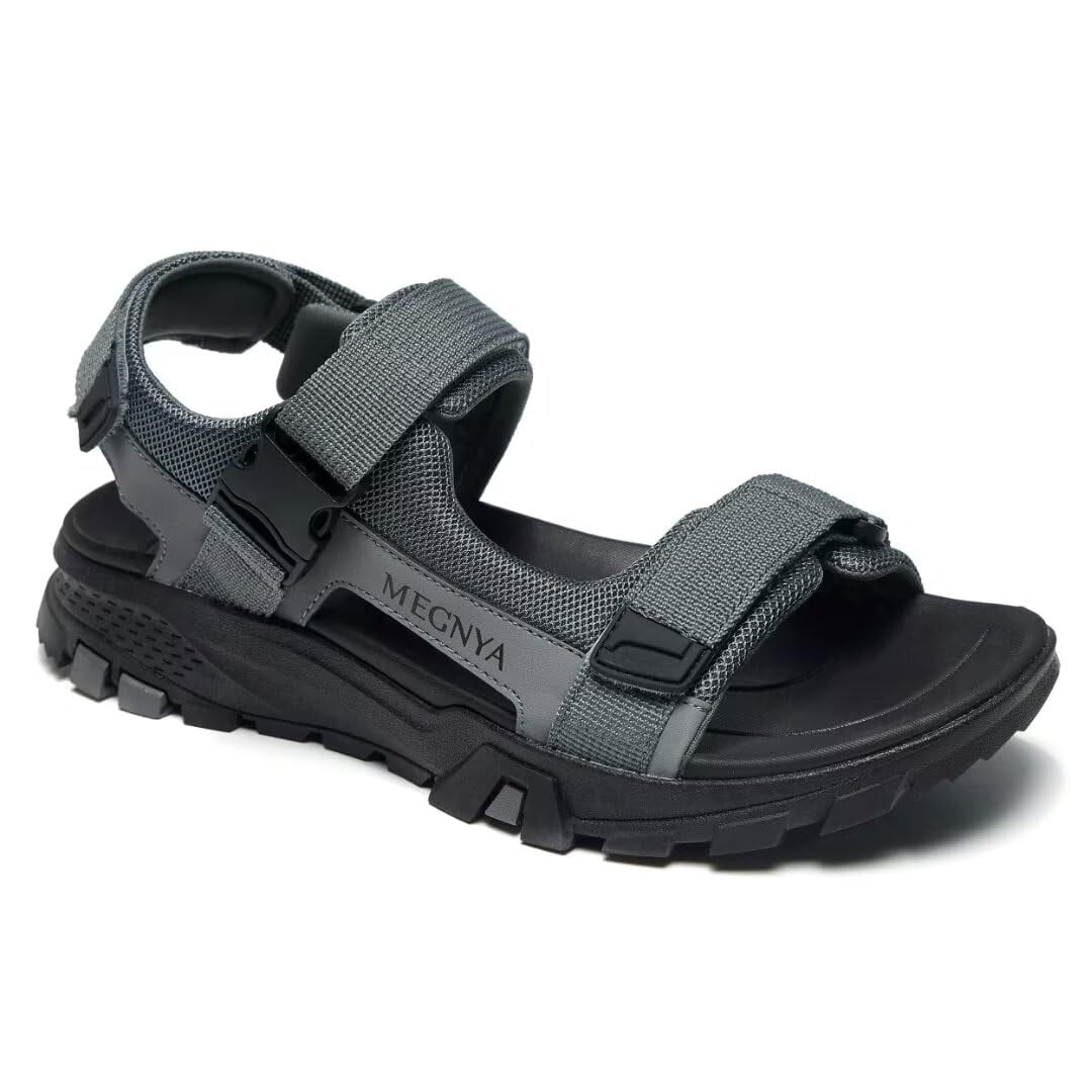 MEGNYA Mens Comfortable Walking Sandals - Soft Sports Hiking Sandals ...