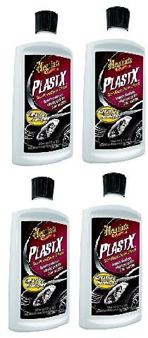 MEGUIAR'S G12310 PlastX Clear Plastic Cleaner & Polish - 10 oz. (4 Pack ...