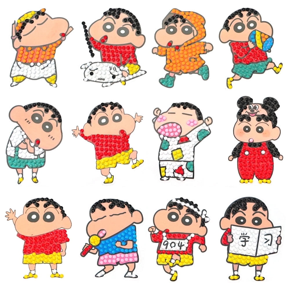 MEGZIHXN DIY 5D Diamond Painting Stickers Kits,25 Pcs Cure Creative Gem ...