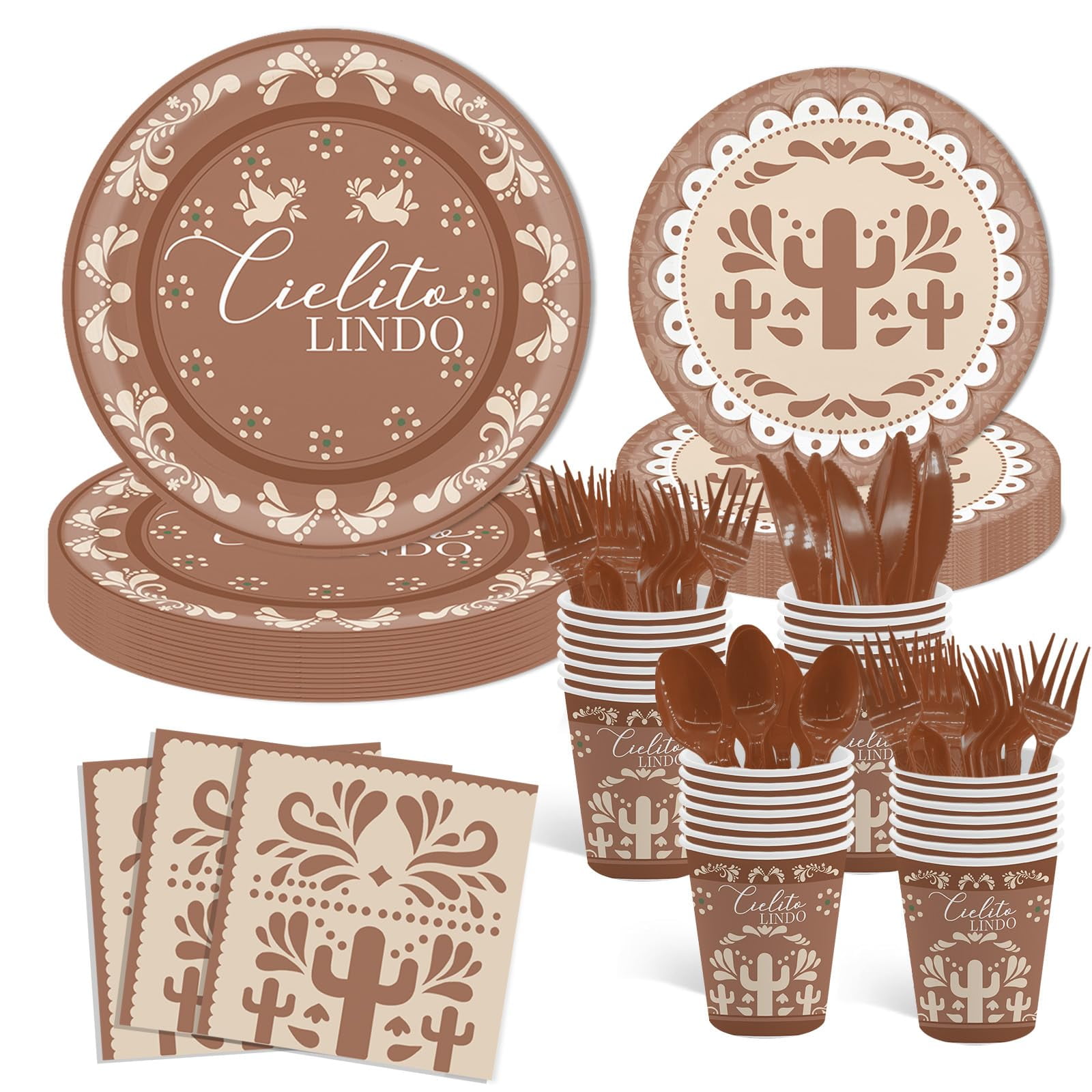 MEHOFOND 169 pcs Cielito Lindo Baby AFN1Shower Party Fiesta Cielito ...