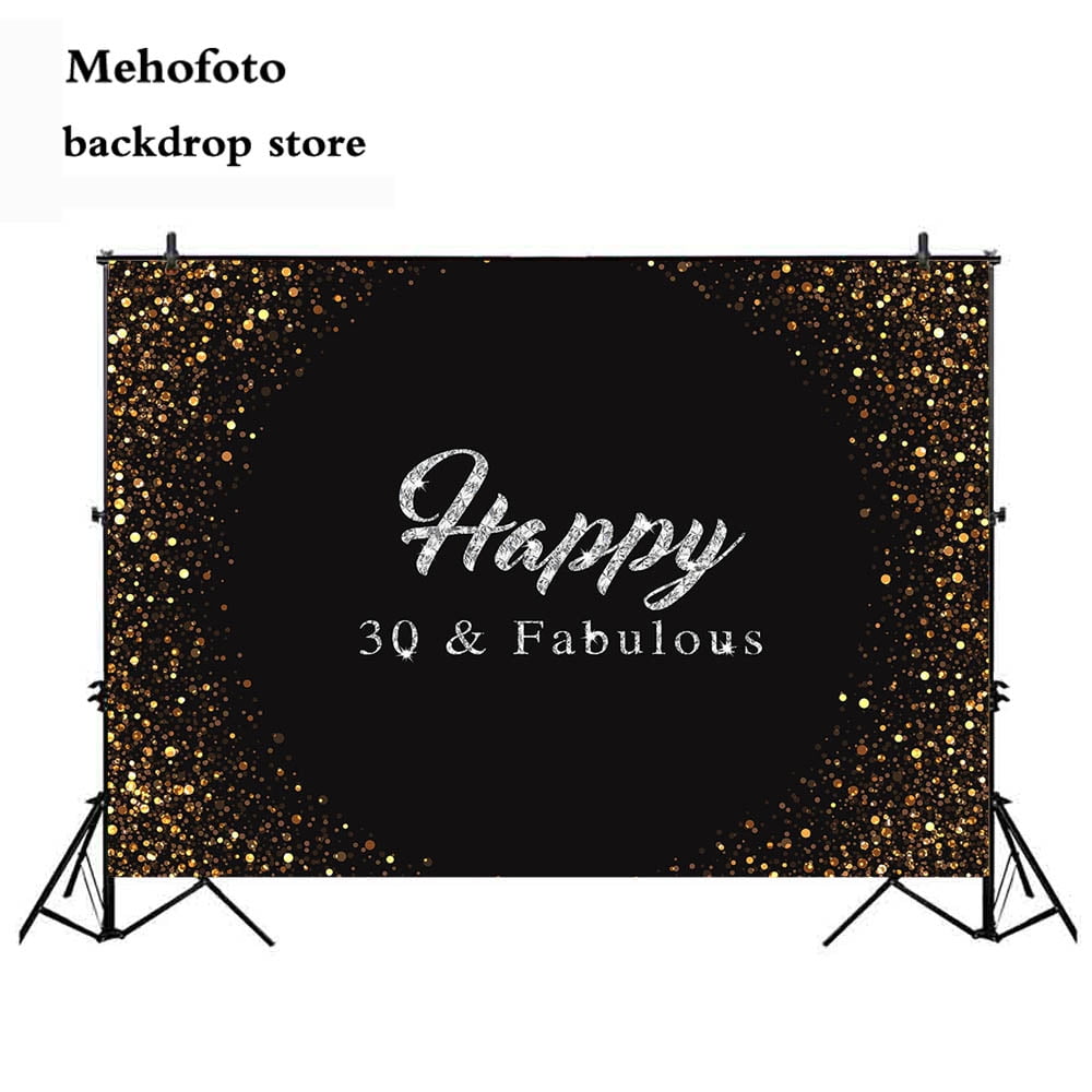 MEHOFOTO Happy 30th Birthday Backdrop for Photography Fabulous Photo ...