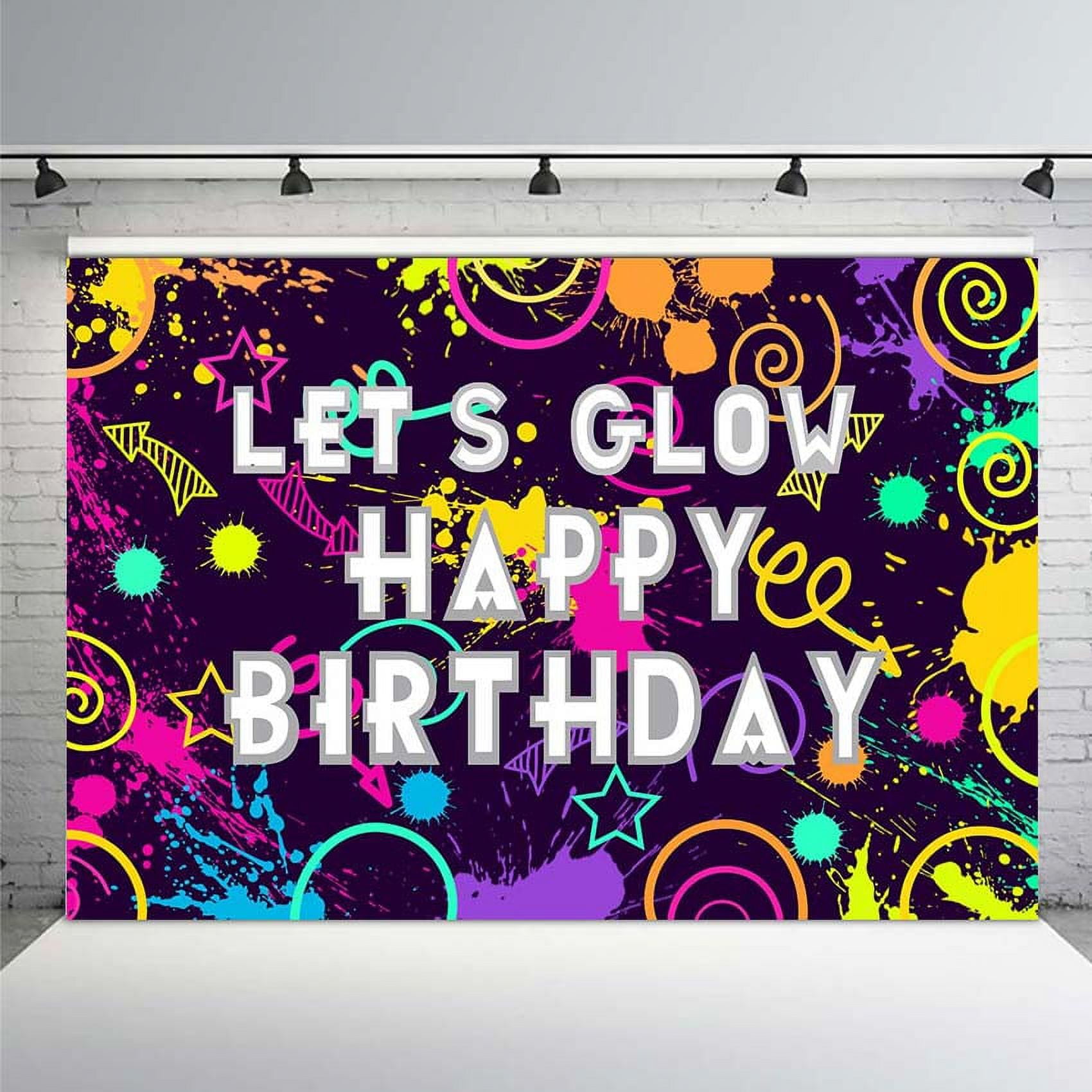 MEHOFOTO Photo Backdrop Vinyl Let's Grow Crazy Colorful Photography ...