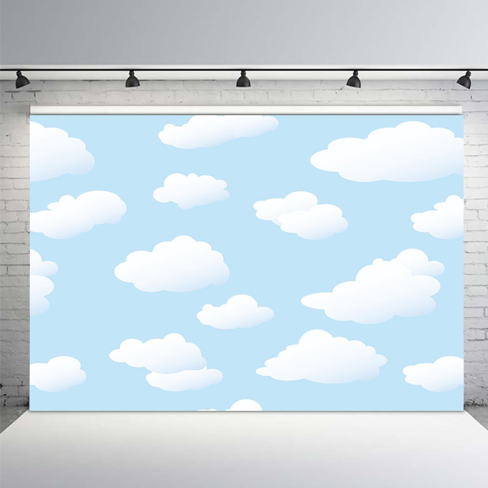MEHOFOTO Photography Backdrop cartoon blue sky white cloud newborn baby ...