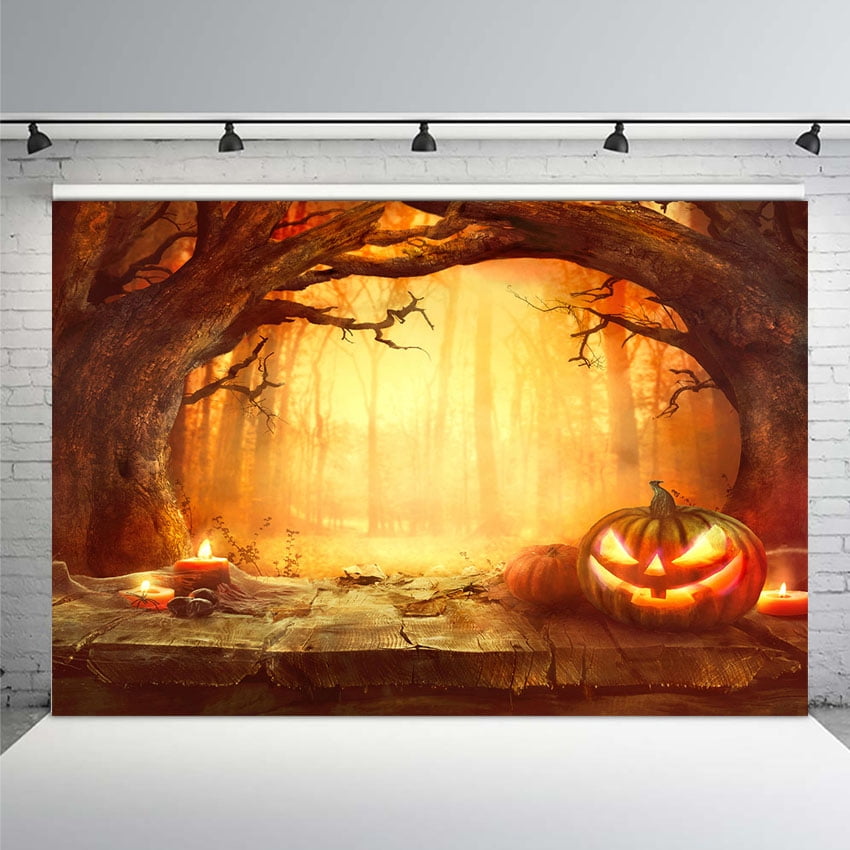 MEHOFOTO Photography Backdrops Halloween Backdrops Pumpkin Horror ...