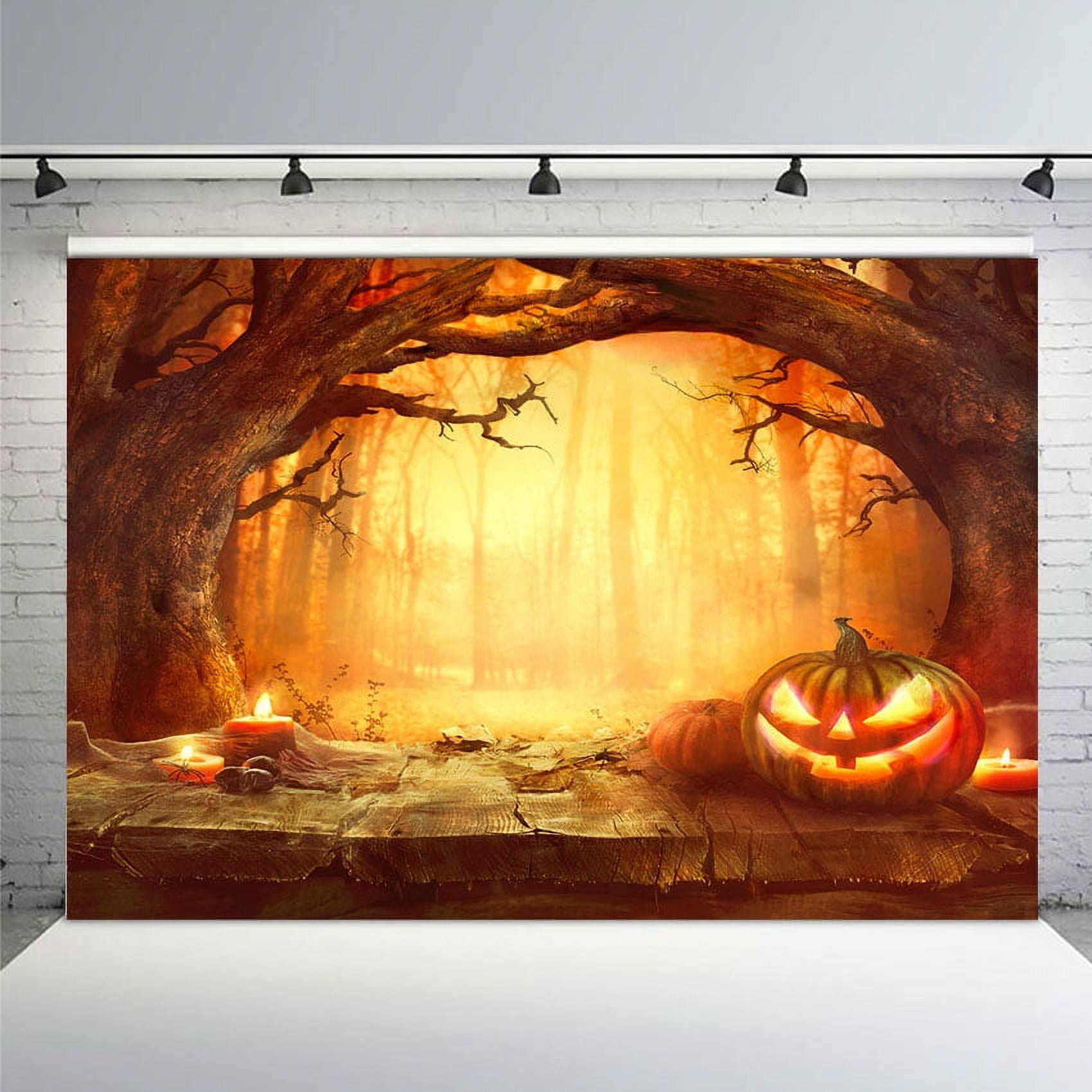 MEHOFOTO Photography Backdrops Halloween Backdrops Pumpkin Horror ...